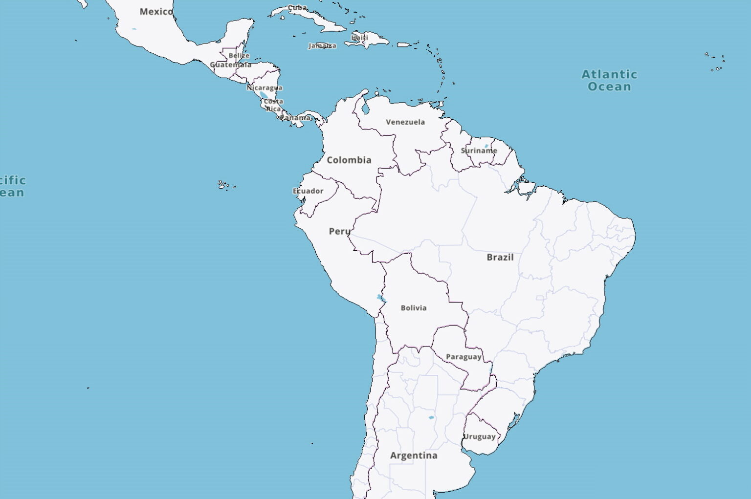 Mapas digitales de Europa, Latinoamérica y el resto del mundo.